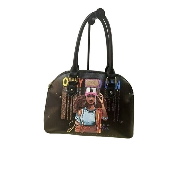 Nikky Lee | Bags | Women Black Colorflu Handbag Old God Can Judge Me ...